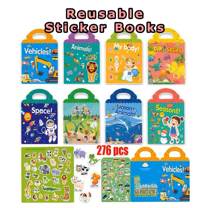 [SG STOCK] Reusable Sticker Books | Shopee Singapore