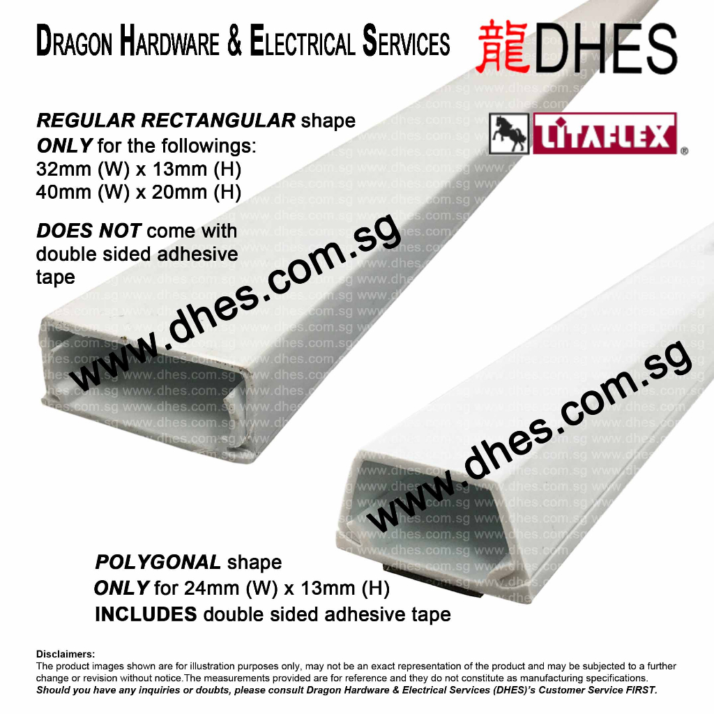 Litaflex Feema Fighter 1m uPVC Cable Compartment Snap On Trunking ...
