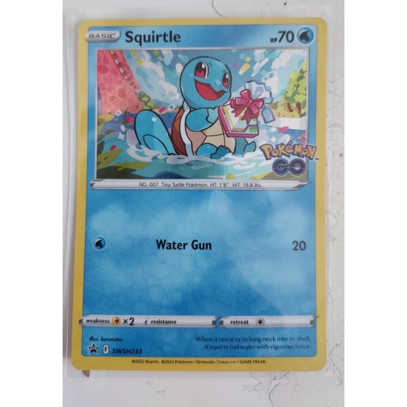 Pokemon swsh233 promo squirtle card | Shopee Singapore