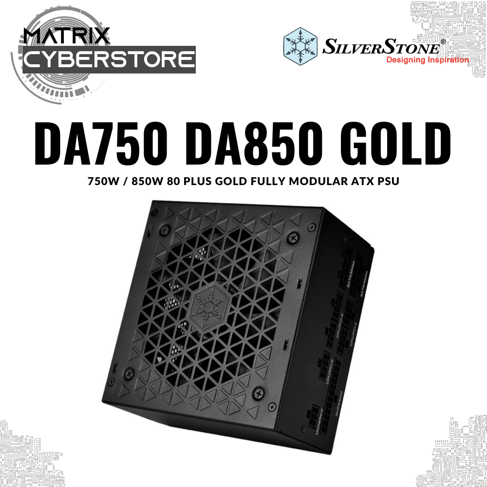 Silverstone DA750 DA850 Gold | 80 PLUS Gold 750W 850W fully modular ATX ...