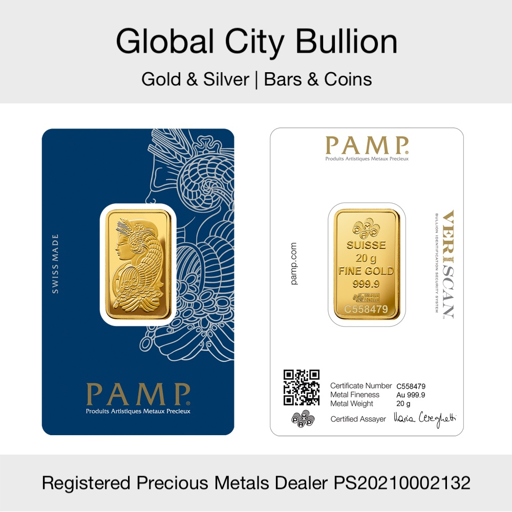 PAMP Gold Bar - 20 gram - Fortuna | Shopee Singapore