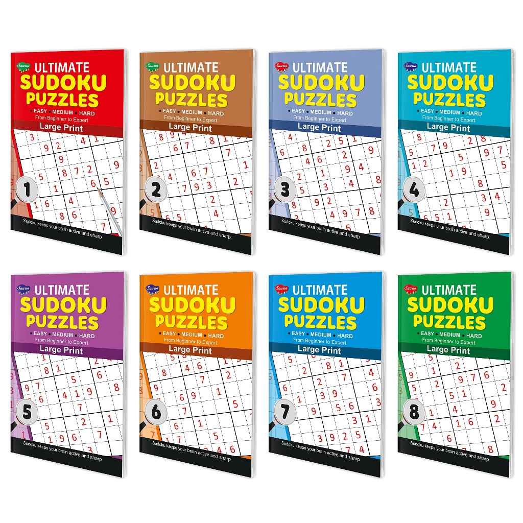 Sudoku Puzzles/Sudoku Books/Set Of 2 Ultimate Sudoku Puzzles/LARGE ...