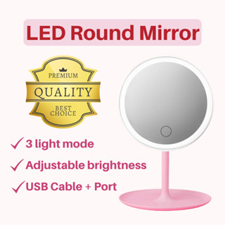 [SG Seller] USB Charging Fashion LED Vanity Mirror with Light, Touch ...