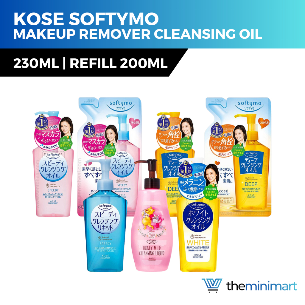 Kose Softymo Makeup Remover 200-230ml Gentle Effective Speedy Deep ...
