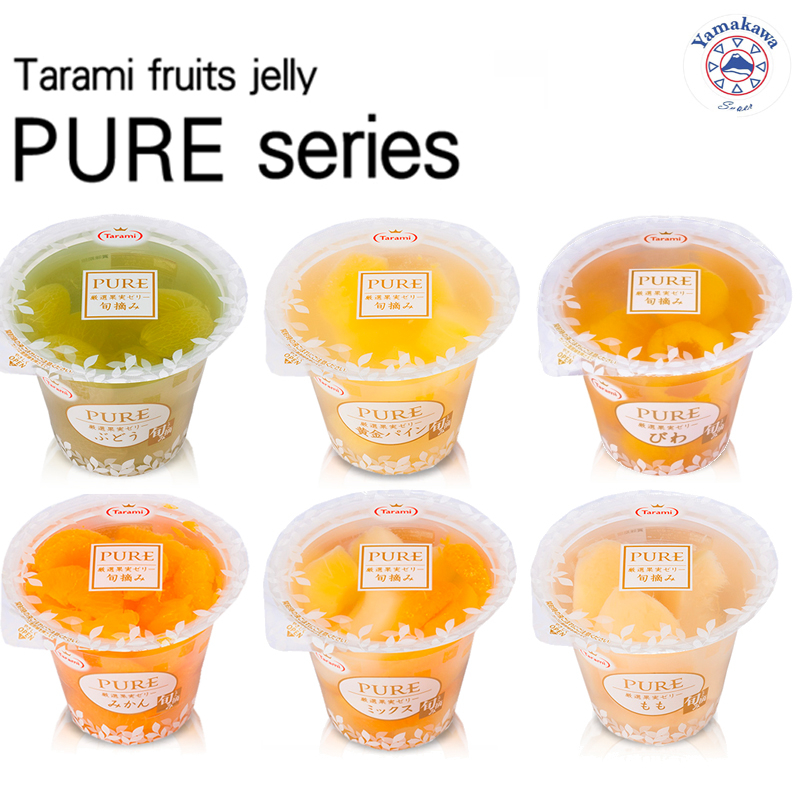 Tarami Pure Series Jelly Bundle of 6 (Grape/Peach/Mikan/Mix/Pineapple ...