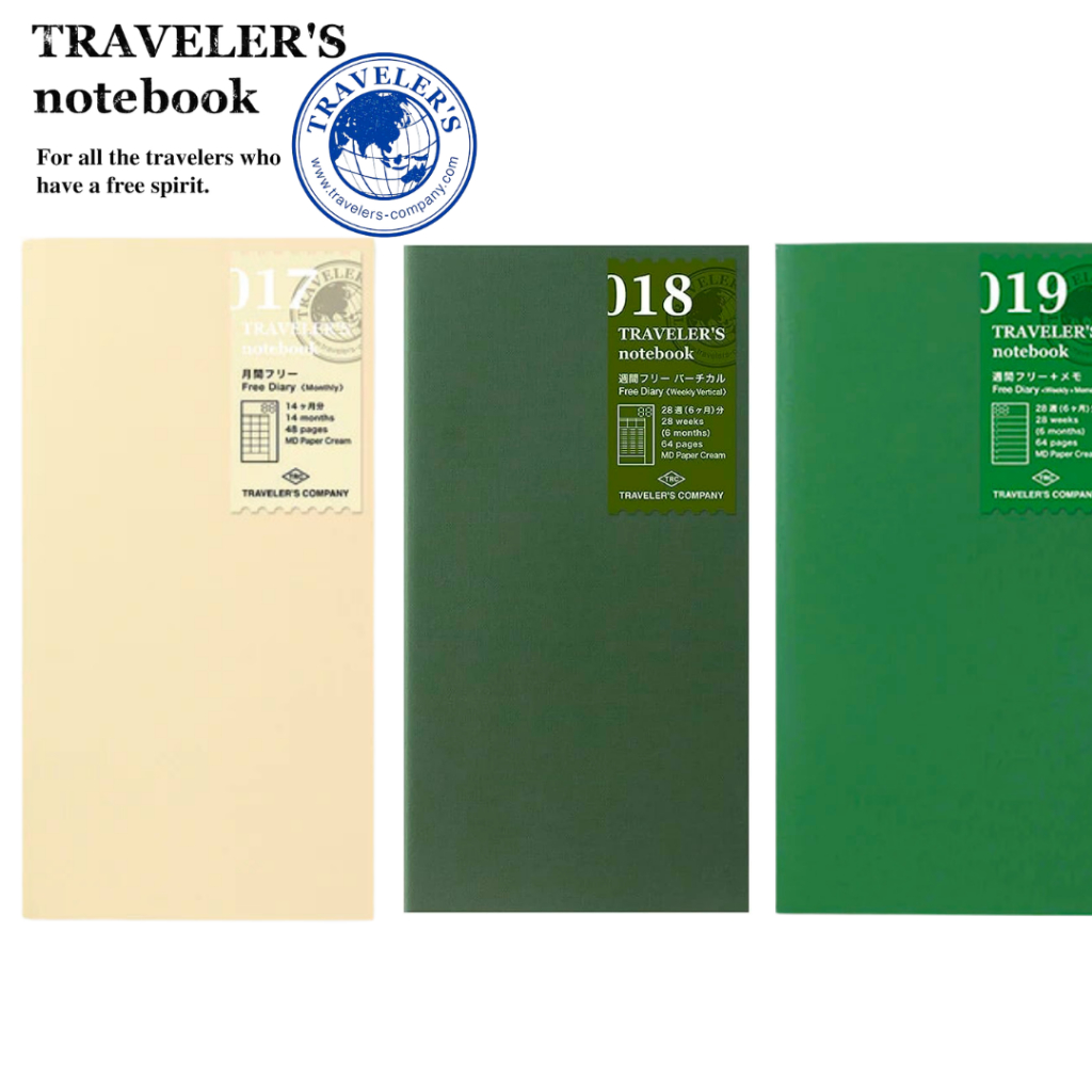 Traveler's Company Traveler's Notebook Refill (Regular Size) - Monthly ...