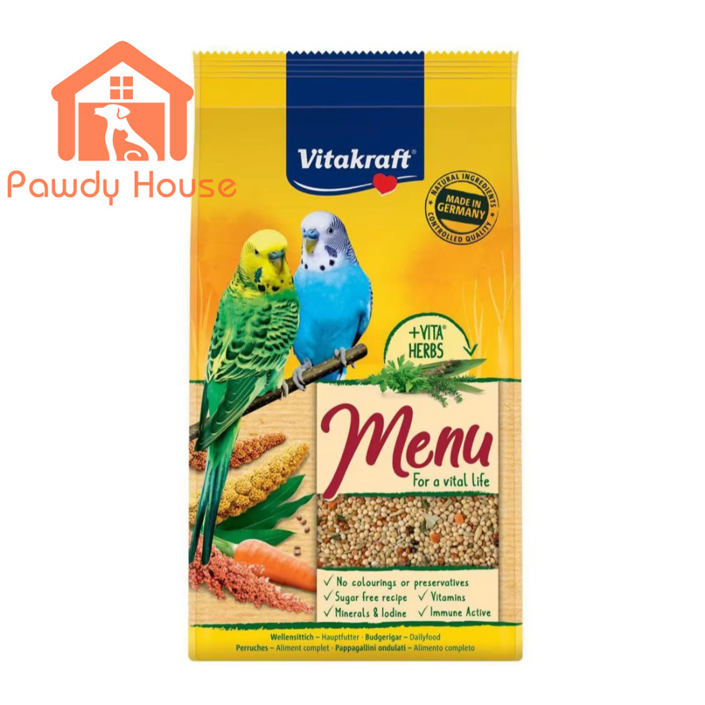 Vitakraft Menu Bird Food For Budgerigar Budgie, Cockatiel, Canaris And ...