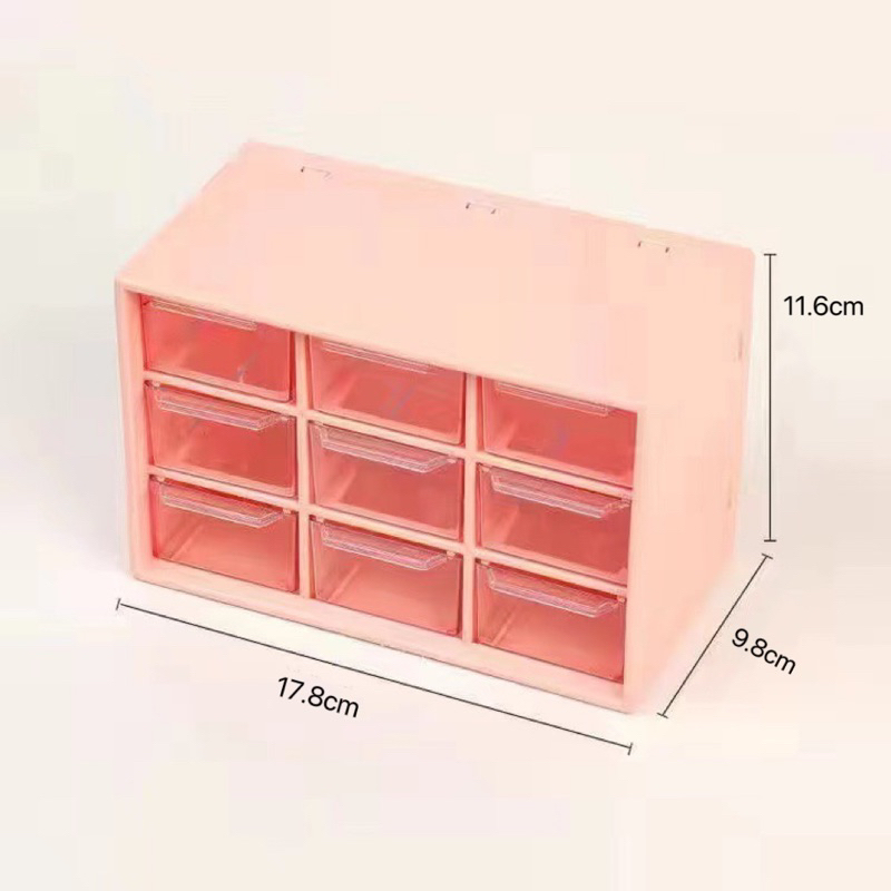 [K Plus🇸🇬] Mini Transparent Drawer Storage Box Office Desktop and ...