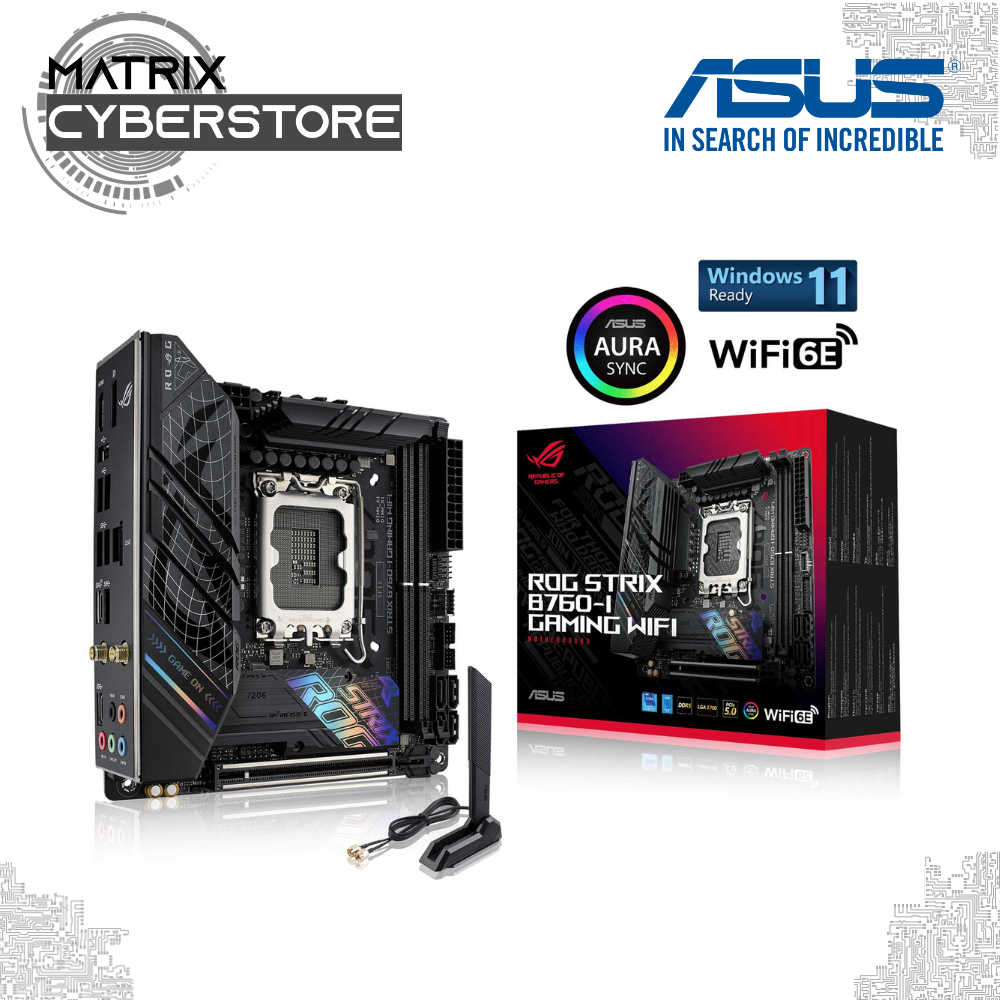 ASUS ROG Strix B760-I Gaming WiFi Intel B760 LGA 1700 Mini-ITX ...