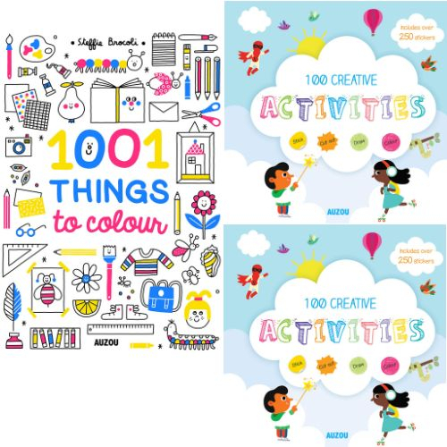 100 Creative Activities/1001 Things To Colour (Auzou) | Shopee Singapore
