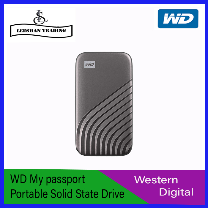 WD My Passport 500GB / 1TB / 2TB USB 3.2 Portable SSD GRAY / RED / BLUE ...