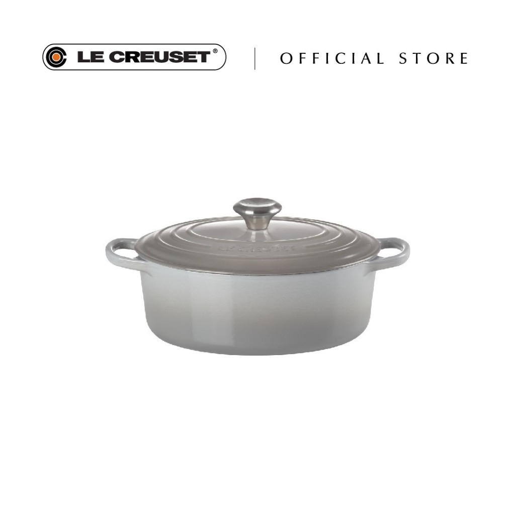 Le Creuset Signature Oval French Oven - Mist Grey (27cm) | Shopee Singapore