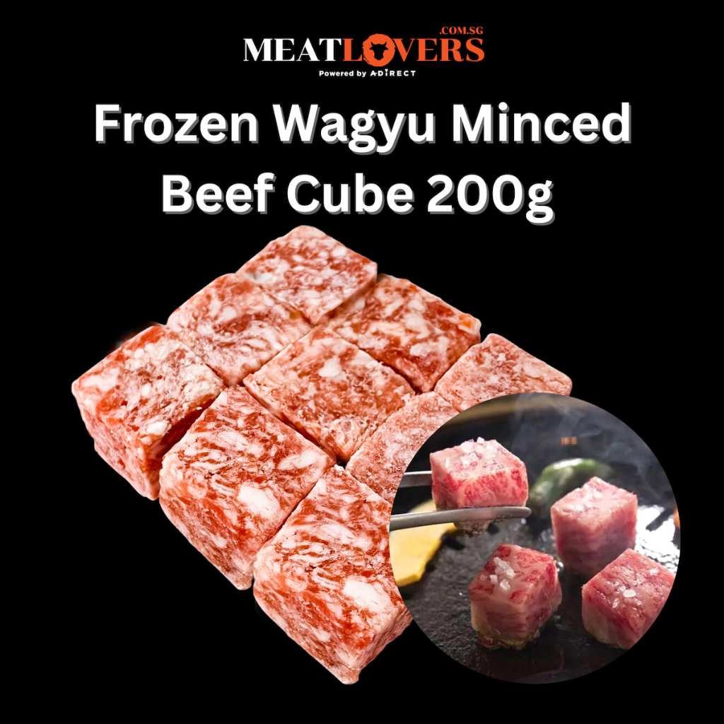 [MEATLOVERS] Japanese Frozen Wagyu Minced Beef Cube 200g | Shopee Singapore