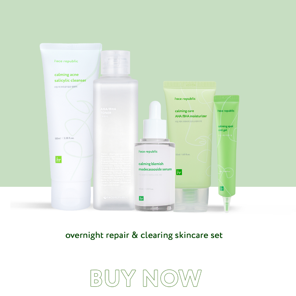 Face Republic Calming Line Skincare Set - For Acne Care | Shopee Singapore