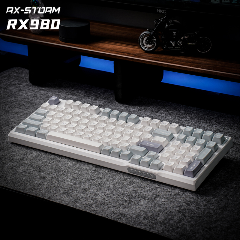 [SG, In Stock] RX980 98% 1800 Layout Fully Hotswappable RGB Wireless Mechanical Keyboard ...