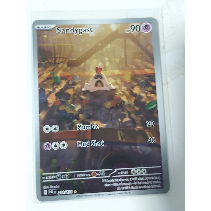 Pokemon sandygast paldea evolved illustration rare card | Shopee Singapore