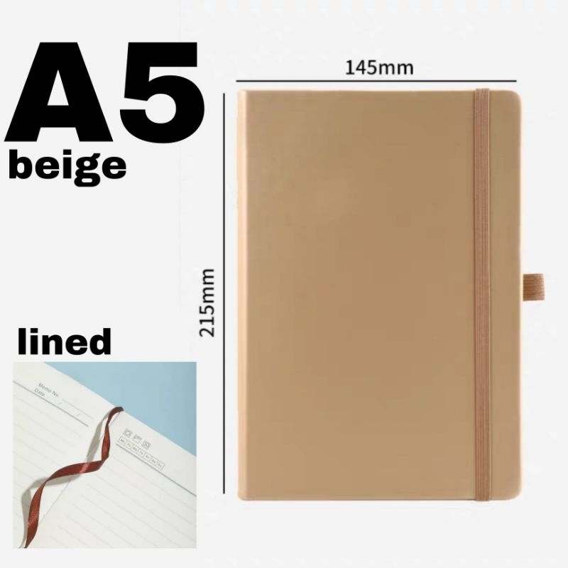 (LOCAL SELLER) A5 lined notebook hardcover with elastic professional ...