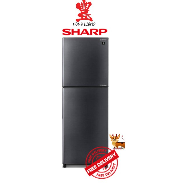 SHARP 330L 2-DOOR FRIDGE SJ-RF33-DS - 3 TICK | Shopee Singapore