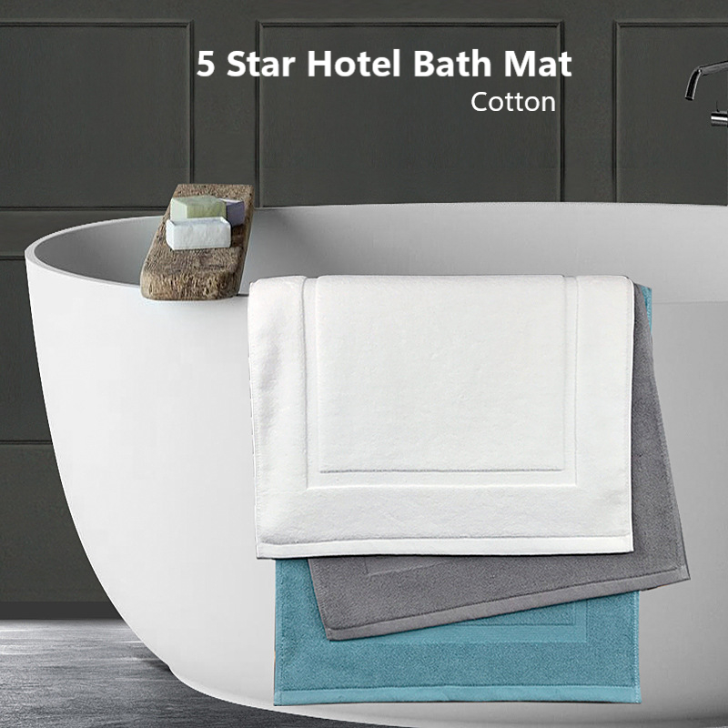 5 Star Hotel Cotton Floor Mat 40x60cm or 50x80cm - 100% Soft Cotton ...