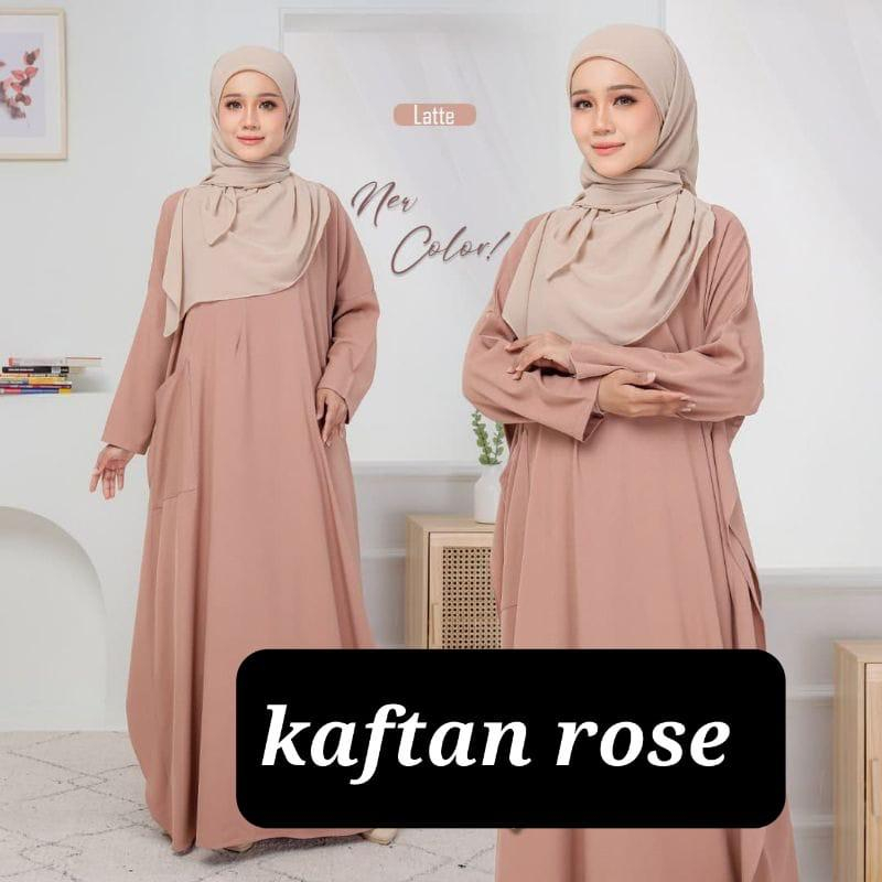 Kaftan Rose Abaya for Muslimah- Plus Size- Ironless Long Dress- Muslim ...