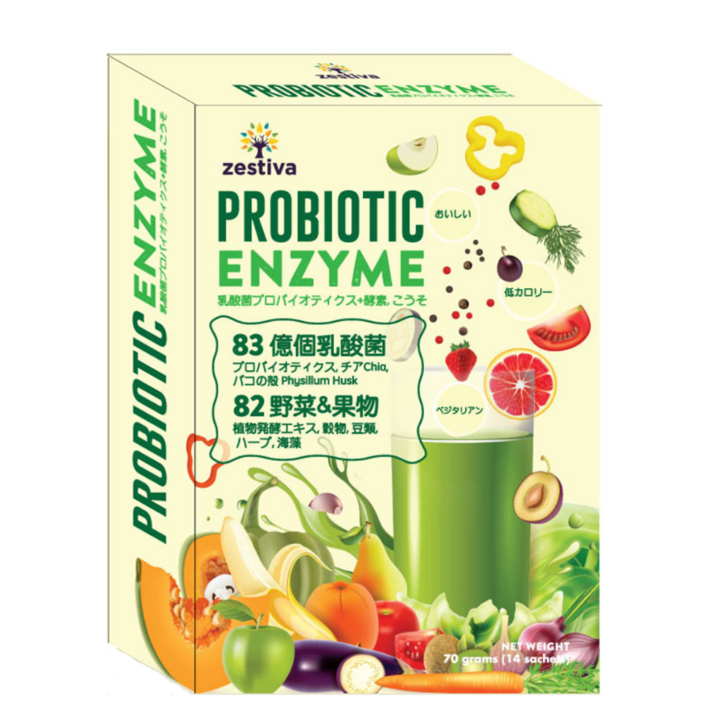 Zestiva Japan Probiotic Enzyme Drink, DETOX with Chia seed, Physillum ...