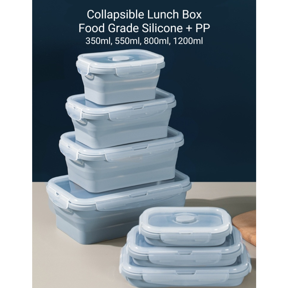 [SG STOCK] Collapsible Lunch Box | Shopee Singapore