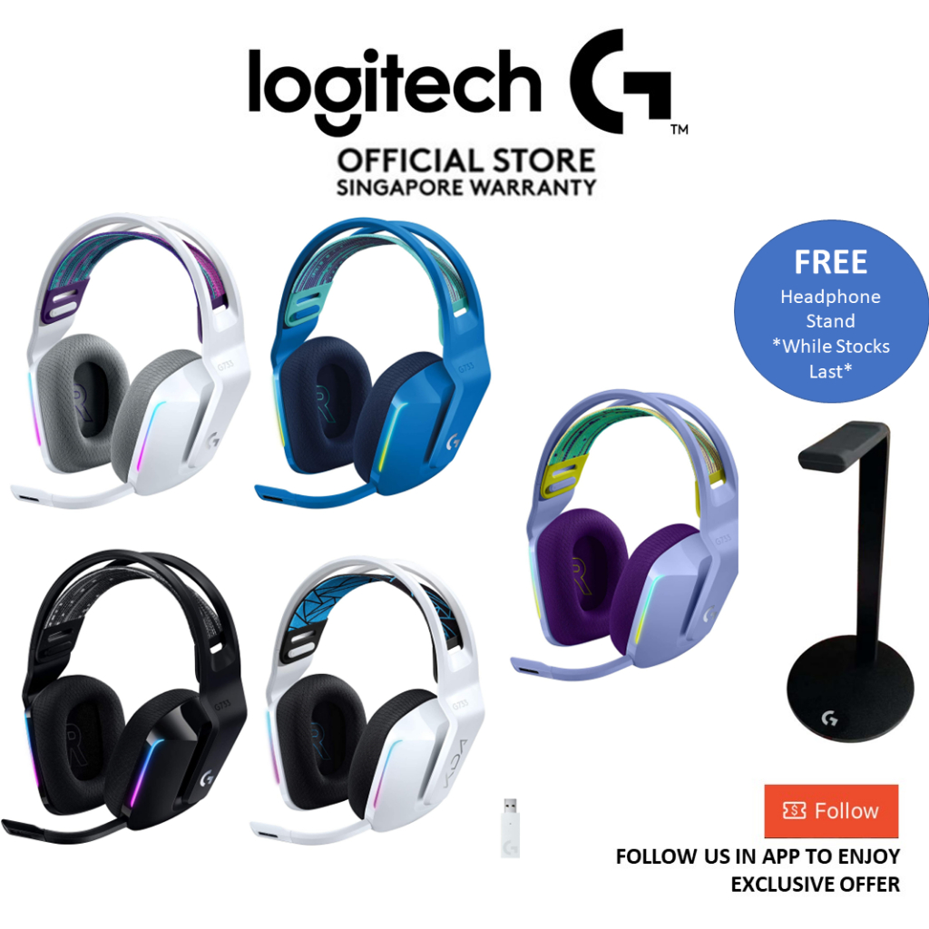 Logitech G733 LIGHTSPEED Wireless Gaming Headset with suspension ...