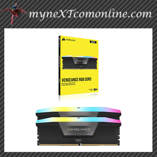Corsair VENGEANCE RGB 32GB (2x16GB) DDR5 DRAM 5600MHz C36 Memory Kit - Black | Shopee Singapore