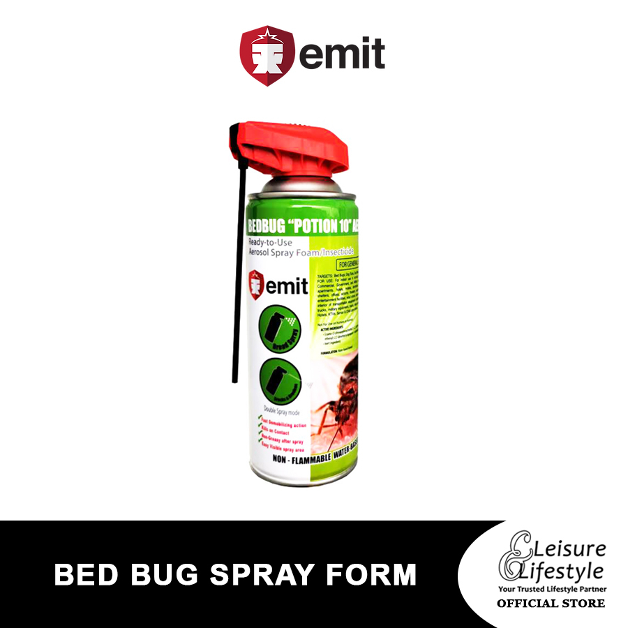EMIT Bedbug "Potion 10" Aerosol Spray Foam Insecticide 450ML (Bedbug ...