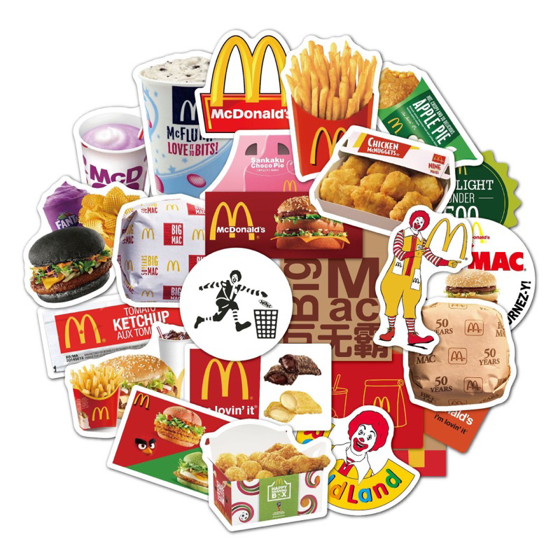 McDonald's Series GY-027 Graffiti Stickers 25pcs Ipad Stickers Notebook ...