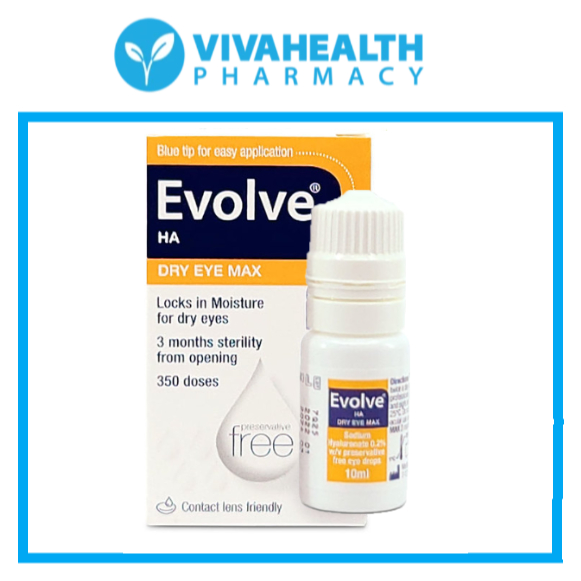 Evolve HA -Dry Eye Max Eye Drop 10mL | Shopee Singapore