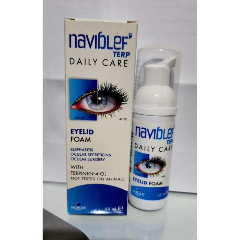 LOCAL SELLER Novax Naviblef TERP Daily Care Eyelid Foam 50ml Eyelid ...