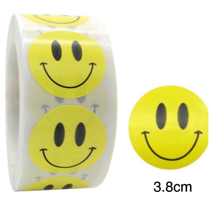 [SG STOCK] 3.8cm Happy Face 😃/ Smiley Face 😀 Emoji Sticker 20pcs ...