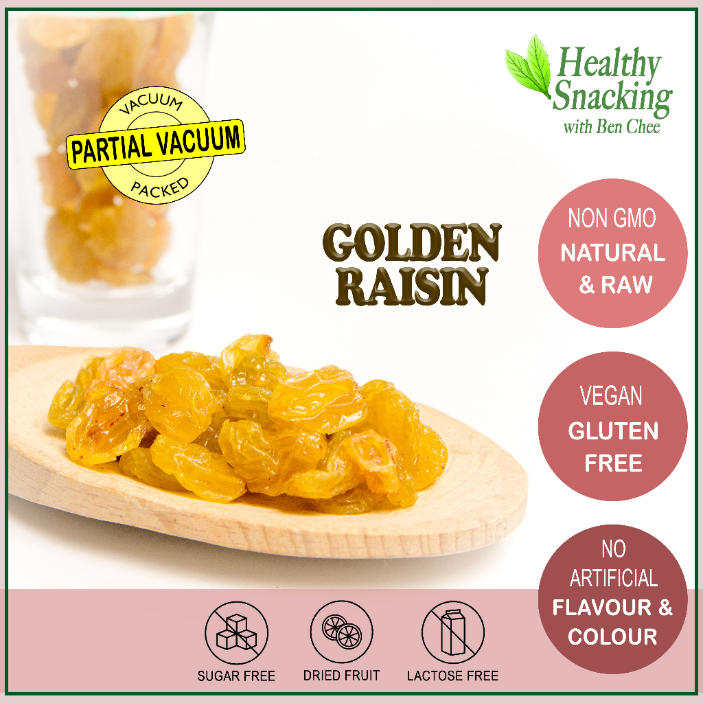 NON-GMO, Thompson Golden Raisin, (A-Grade), USA, 500g/1kg/250g | Shopee Singapore