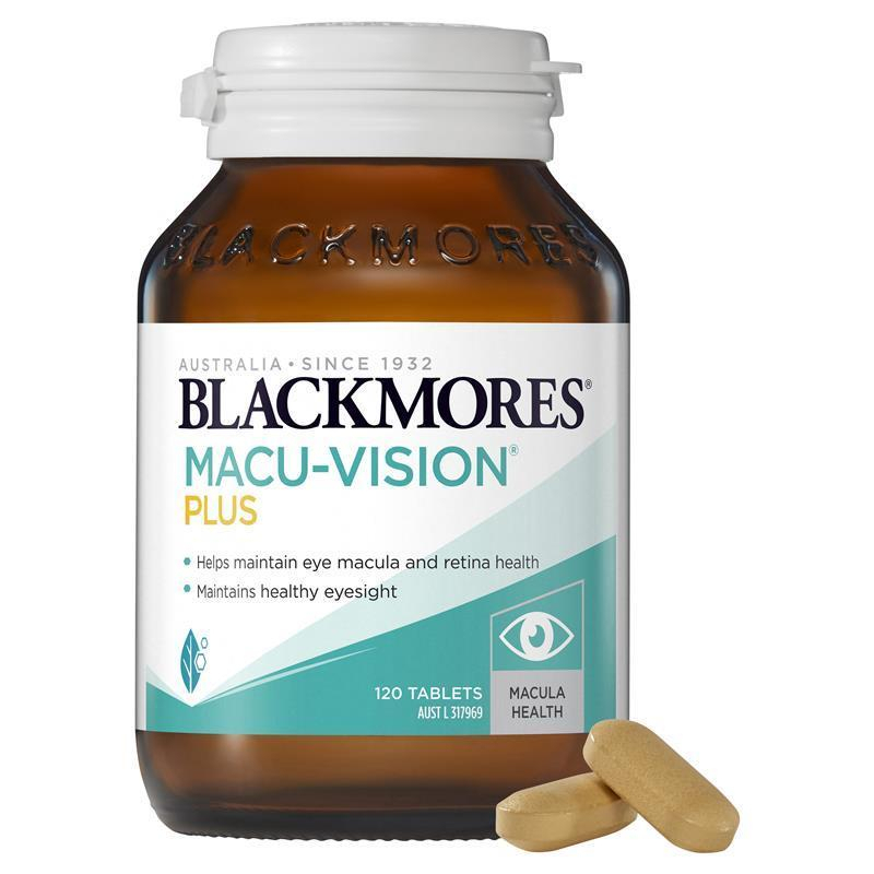 Blackmores Macu Vision Plus 120 Tablets Nov 2025 - Maintain macula eye ...