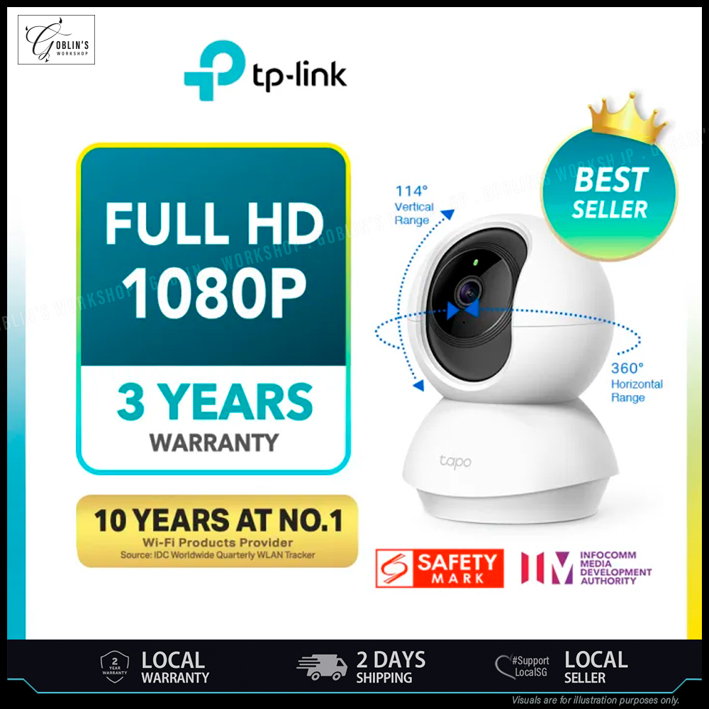 TP-LINK Tapo TC70 CCTV 360 WIFI 1080P/2K Full HD/Super HD Home Security ...