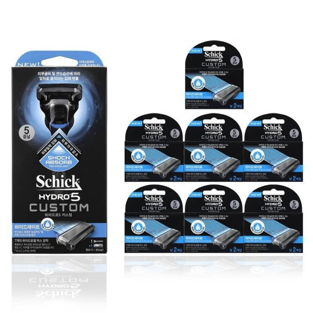Schick Hydro 5 Custom Hydrate Razor Shaver (1 body + 15 blades) / from ...
