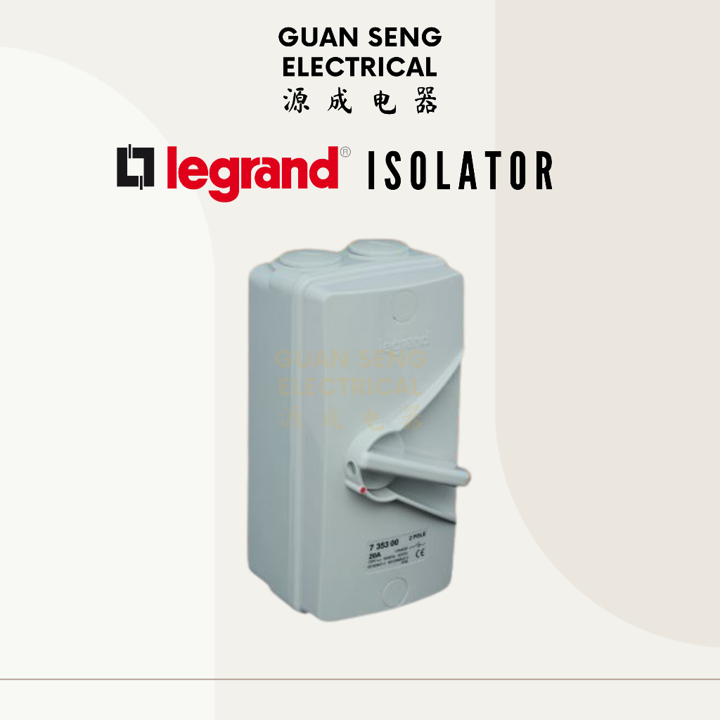 Legrand Weatherproof IP66 2 Pole Isolator | Guan Seng Electrical ...