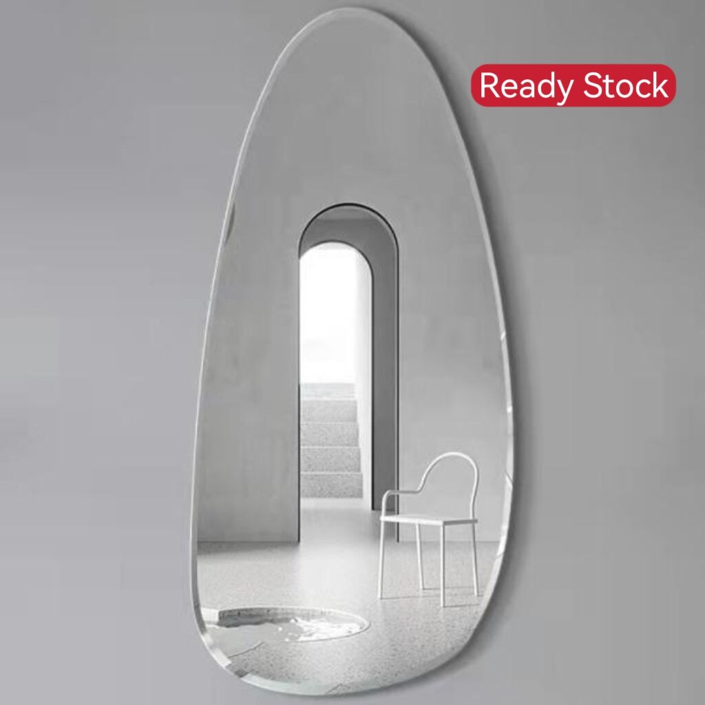 M 019 Minimalist Mirror, Tear shape frameless Mirror | Shopee Singapore