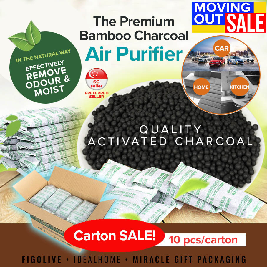 [Carton Sales] Premium Bamboo Charcoal Dehumidifier Air Freshener ...