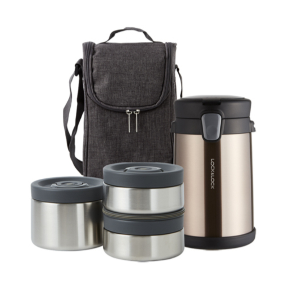 LocknLock One-Touch Insulated Large Size Lunch Box 2L (with bag ...