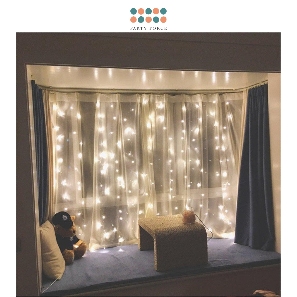 [SG Ready Stock] 3m x 3m Drop Down Curtain Light home party wedding ...