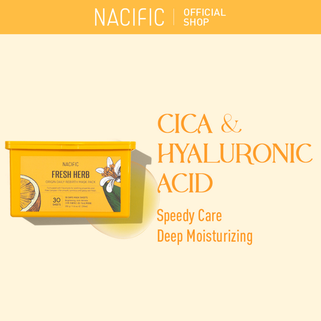[NACIFIC] Fresh Herb Origin Daily Mask Pack | Shopee Singapore