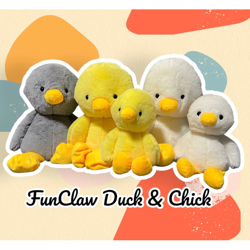 【INSTOCK】Fun Claw Premium Fluffy Duck Chick Chou Chou Plush Soft Toy ...