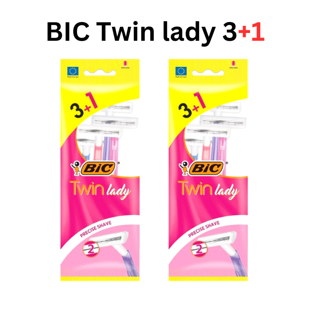 Bic Twin Lady 3+1 Disposable Shaver (Bundle of 2) | Shopee Singapore