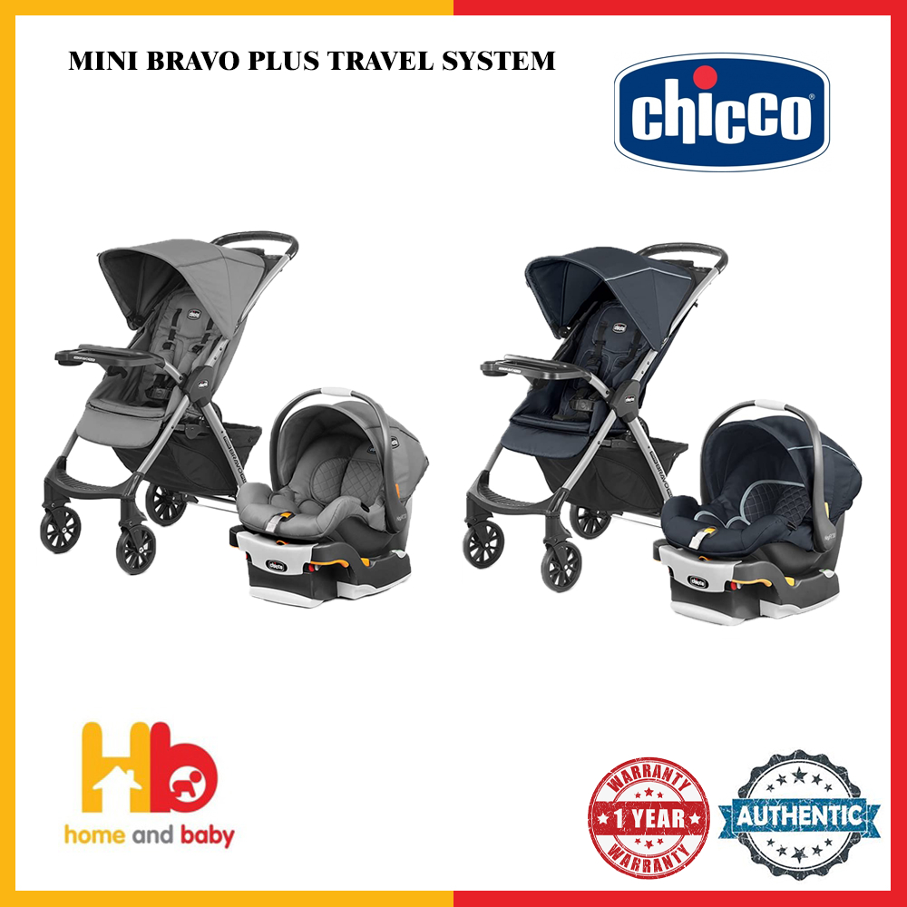 Chicco Mini Bravo Plus Travel System (Stroller + Car seat) | Shopee ...
