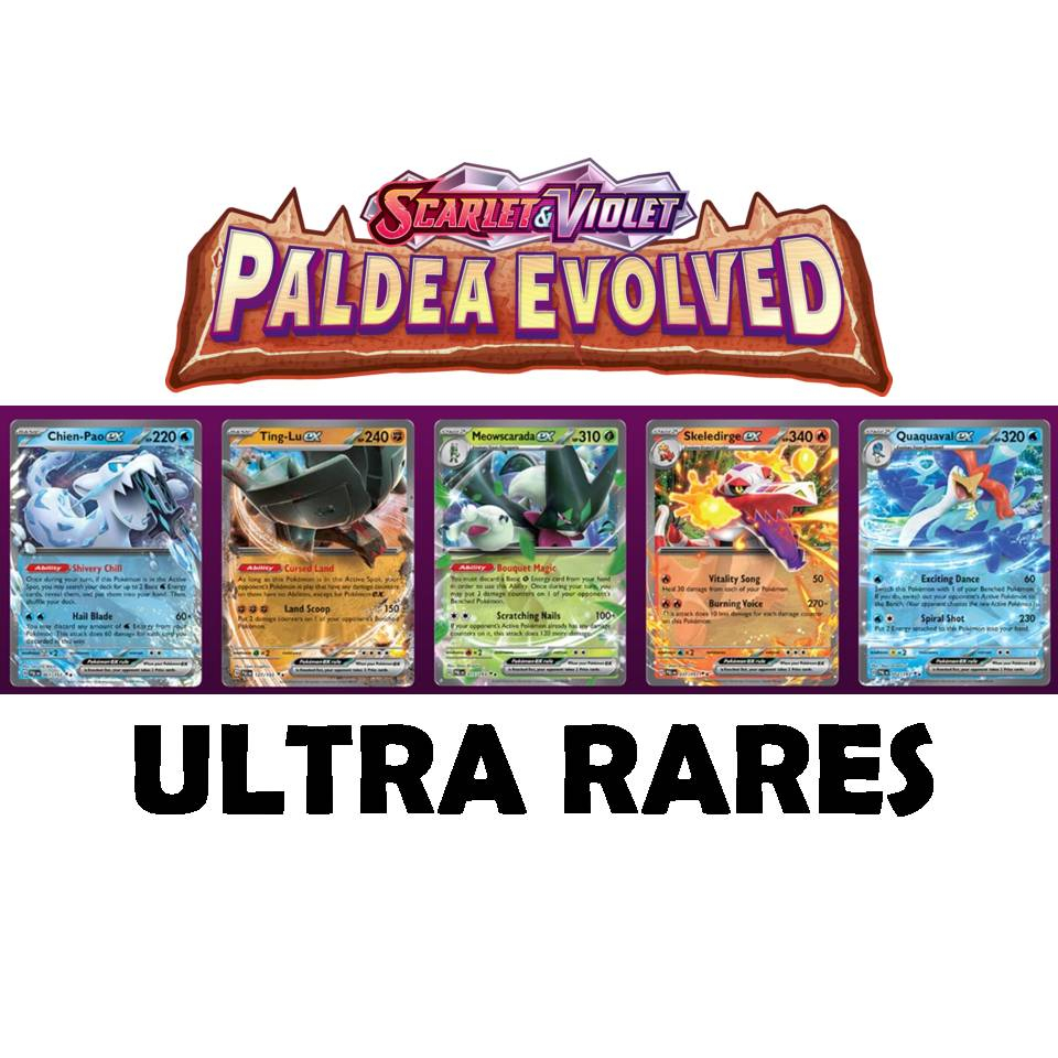 Pokemon TCG SV02 Paldea Evolved - Ultra Rares | Shopee Singapore