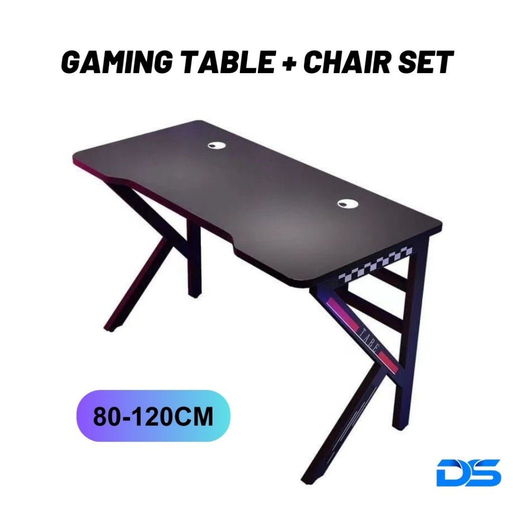 Gaming Table Computer Desk Table, L80/L90/L100/L120*W60*H74cm | Shopee ...