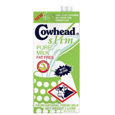 Cowhead UHT Fat Free Milk 1L UHT Milk/Pure Lite Milk 1L/Pure Lite Milk ...
