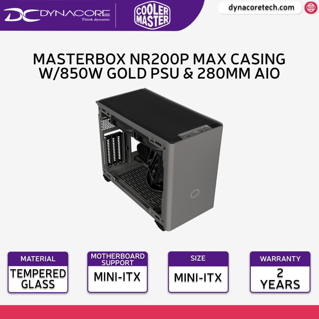 Cooler Master MASTERBOX NR200P MAX V2 With 850W Power Supply & 280MM ...